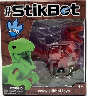 Stikbot Red Stik Velociraptor Dinosaur You Create You Animate | eBay