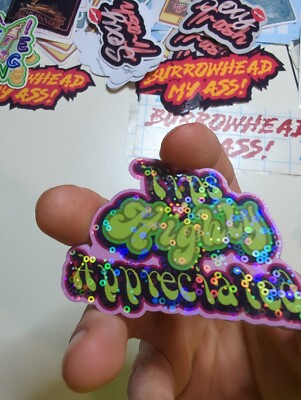 Retro "Tips Highly Appreciated" 3x2" die cut vinyl sticker 4 budtender ...