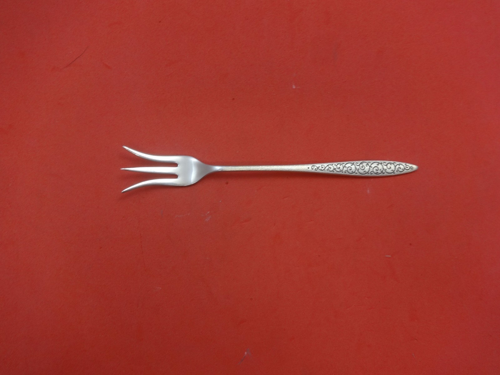 Spanish Lace by Wallace Sterling Silver Cocktail Fork with Splayed ...