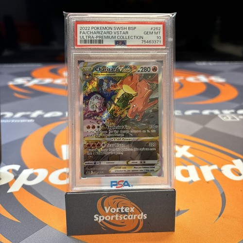 Charizard Vstar SWSH 262 Pokémon PSA 10 GEM MINT Black Star Promo ...