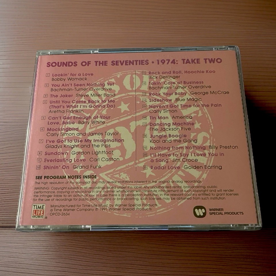 Sounds Of The Seventies 1974 : Take Two (CD, TIME-LIFE MUSIC) | eBay