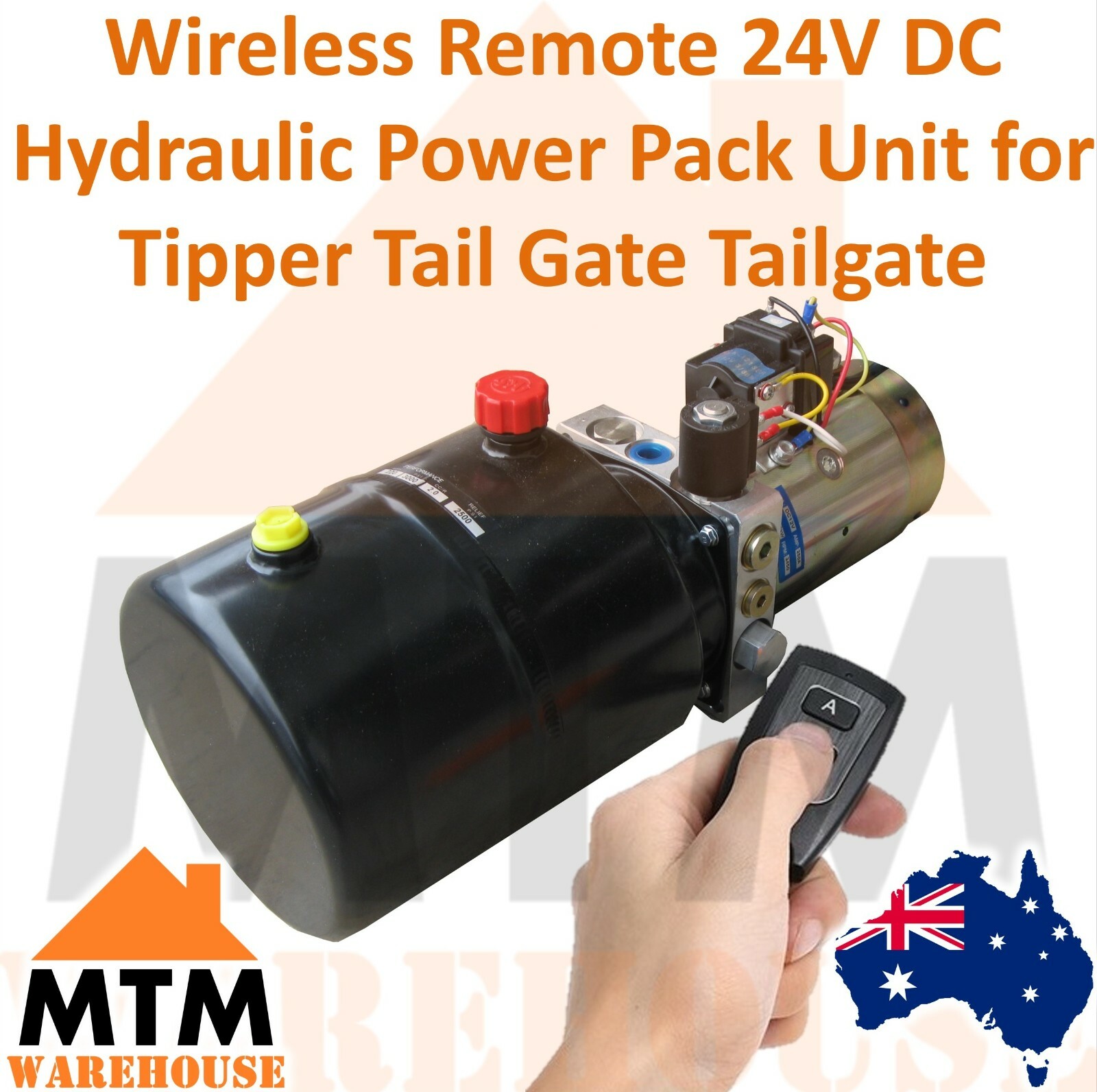 Wireless Remote 24V DC Hydraulic Power Pack Unit for Tipper Tail Gate ...