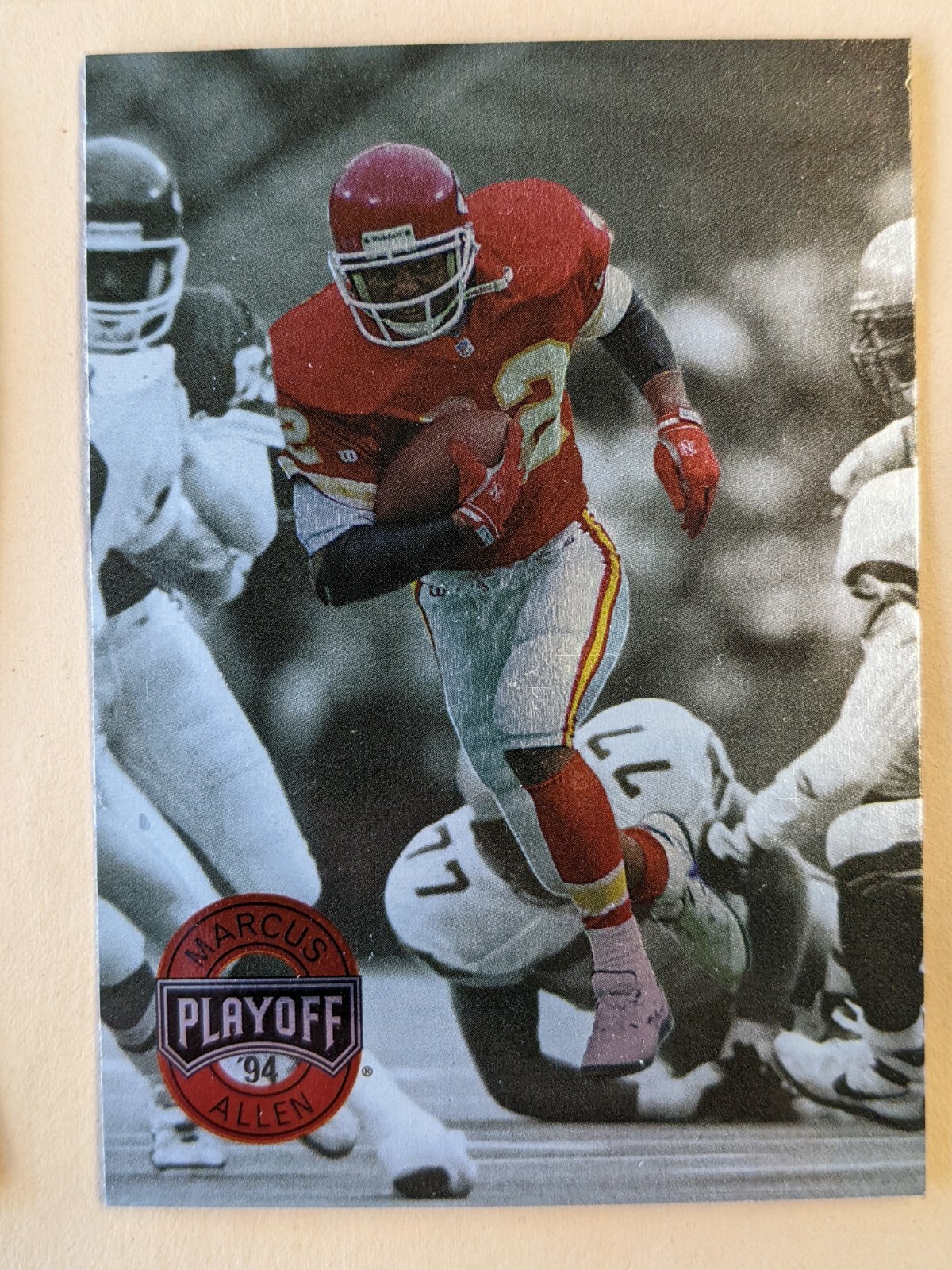1994 PLAYOFF NFL-MARCUS ALLEN-PROMO CARD-KC CHIEFS | eBay