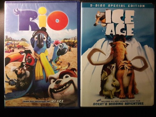 "RIO" & "ICE AGE" DOUBLE DVD Package! "Great family fun!" | eBay