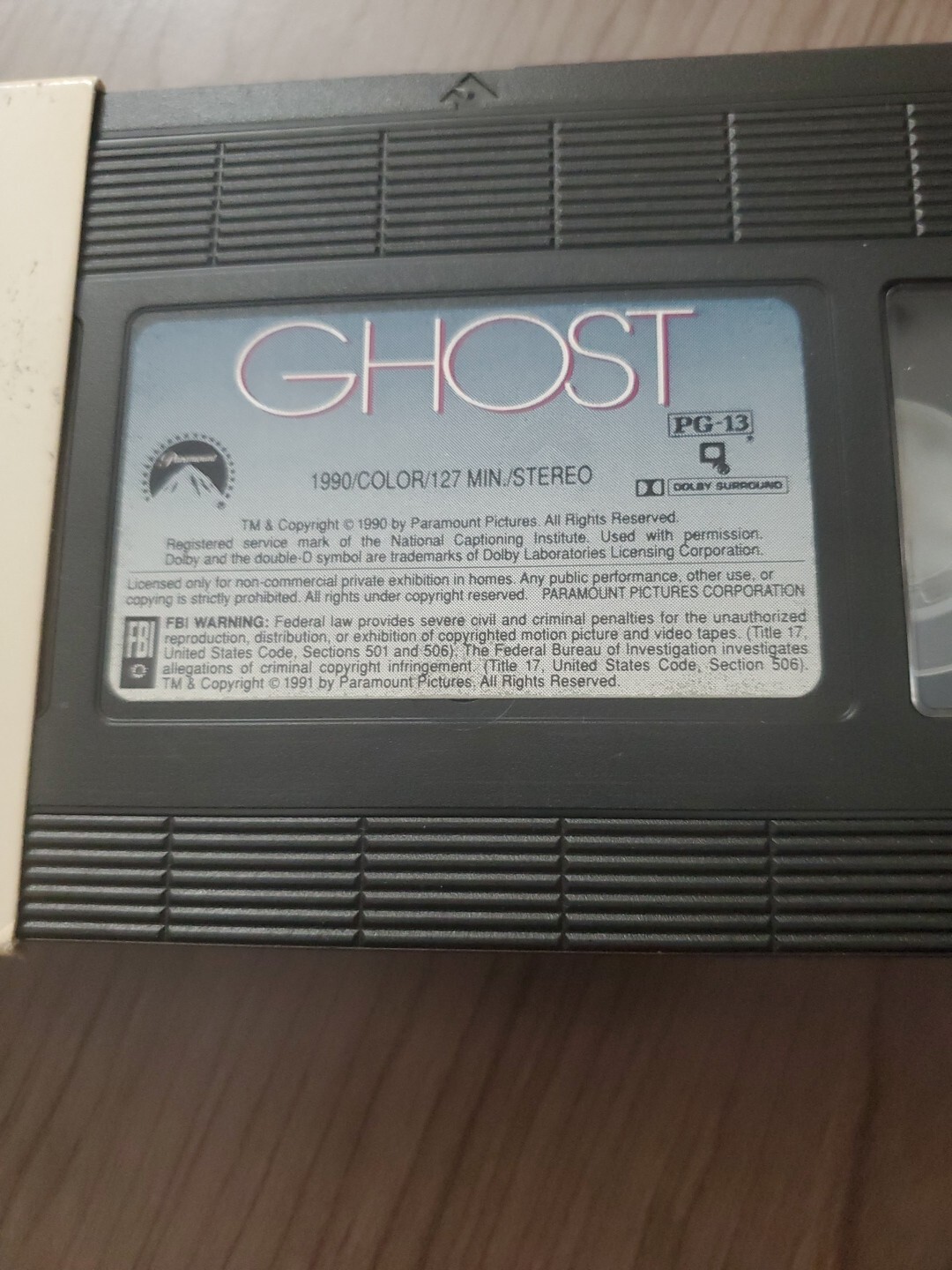 Ghost (VHS, 1990) Used Good Condition | eBay