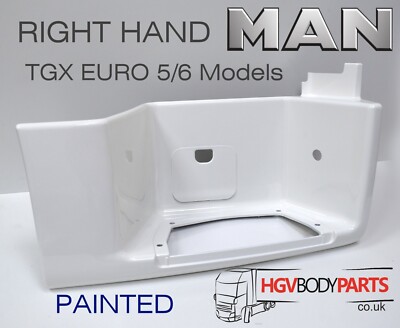 MAN TGX Step Bottom RH White PAINTED RAL9010 | eBay UK