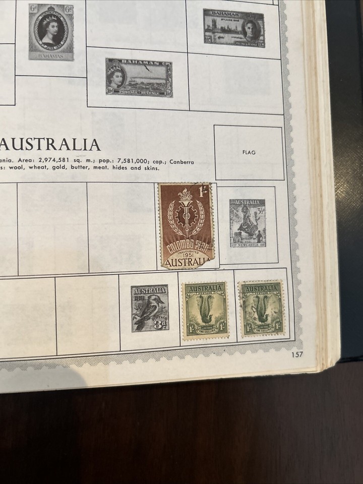 Minkus New World Wide Stamp Album 1970 Very Good Cond. 378 Pages w ...