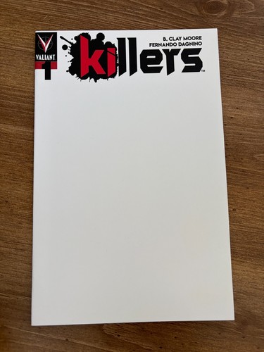 Killers # 1 NM 1st Print Blank Sketch Variant Cover Valiant Comic Book ...