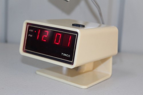 SUSSEX by TIMCO - Retro White Digital Alarm Clock 70s NoS RED | eBay ...