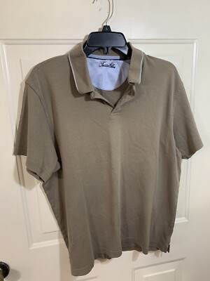 Tasso Elba Pullover Brown Shirt SS LARGE. | eBay