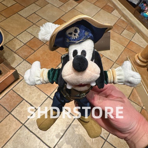 Disney authentic 2024 pirates goofy plush keychain shanghai disneyland ...