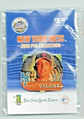 Eric Valent 2005 NY Times Collectible Photo Pin NY Mets NIB | eBay