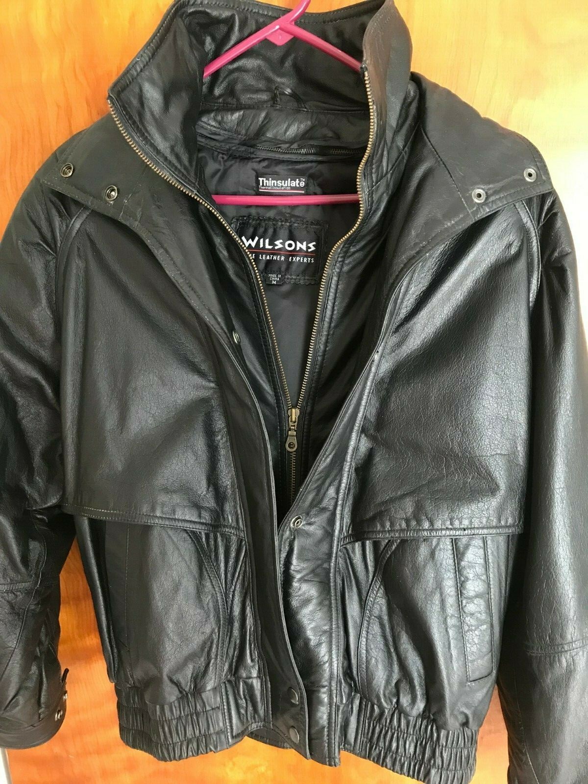 WILSON Leather Coat with zip-out liner - Gem