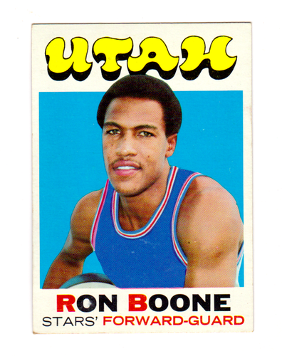 1971-72 Topps #178 Ron Boone Rookie Utah Stars NM | eBay