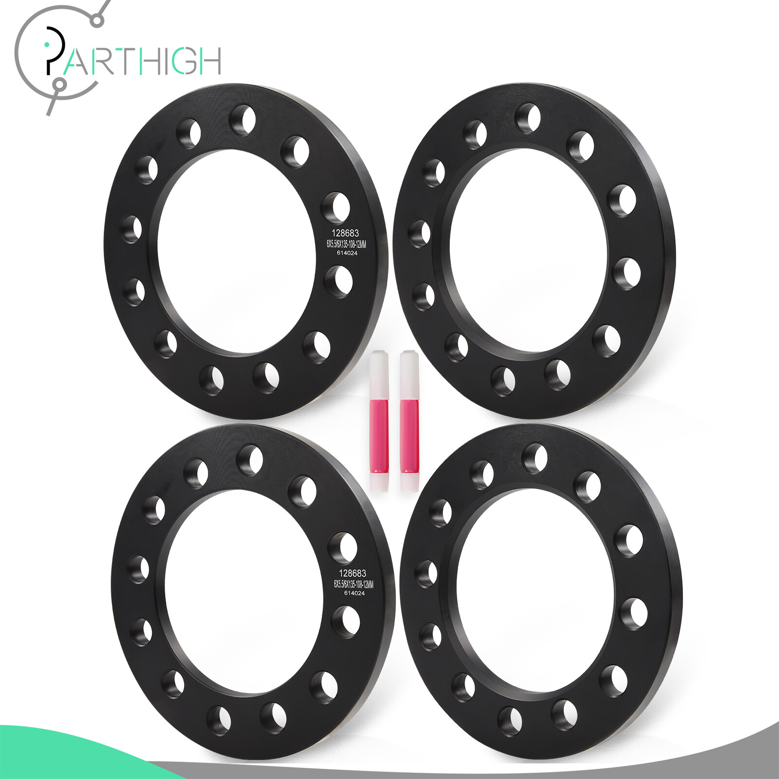 For Chevy Silverado 1500 Tahoe Yukon 6x5.5/ 6x135 Wheel Spacers (4) 1/2 ...