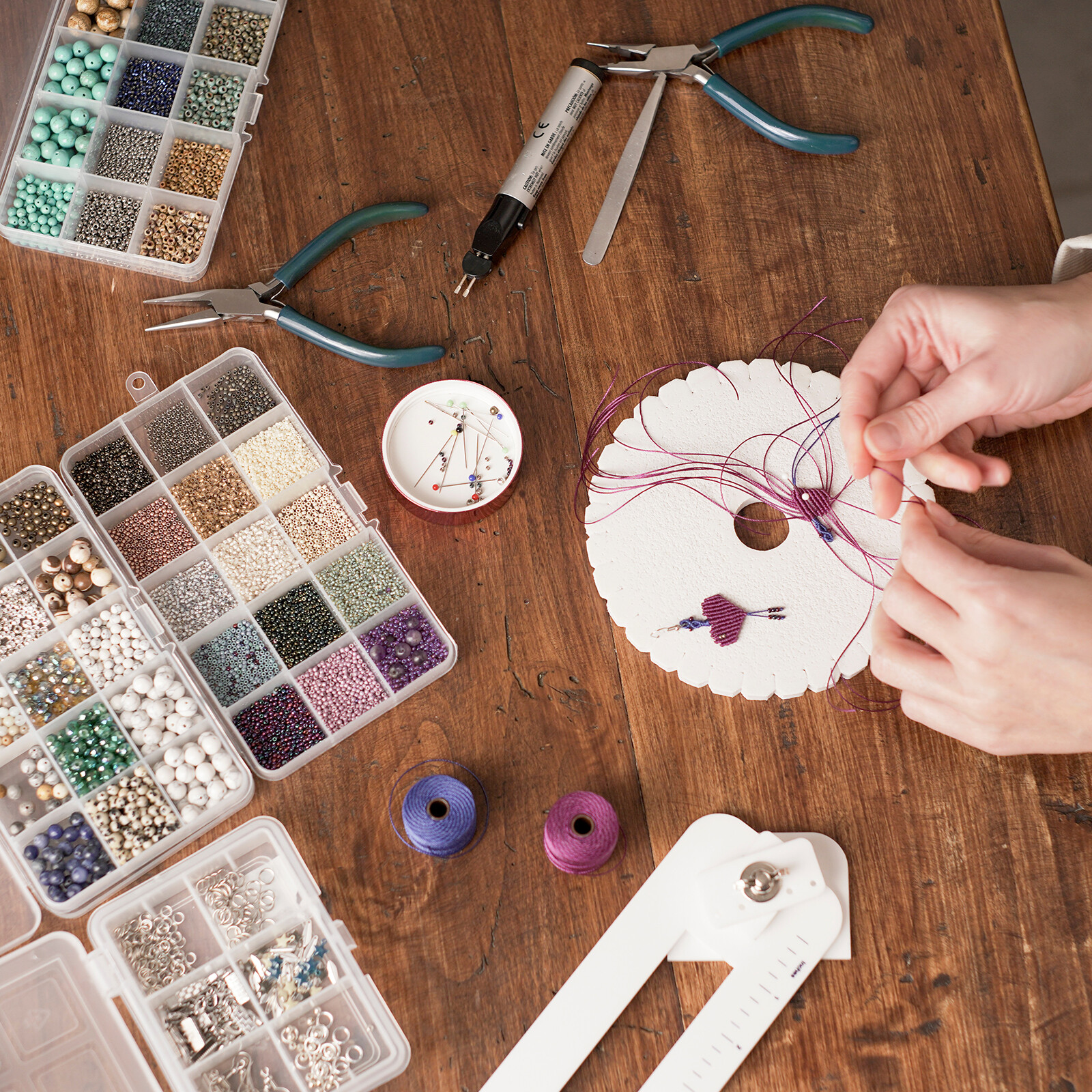 1000Pcs 2.5x2.5mm Crimp Tube Bead Jewelry Making Crimp End Spacer Bead ...