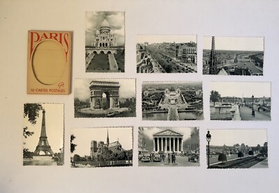 Vintage Guy Paris France Postcards Lot of 10 Street Scenes Aerial ...