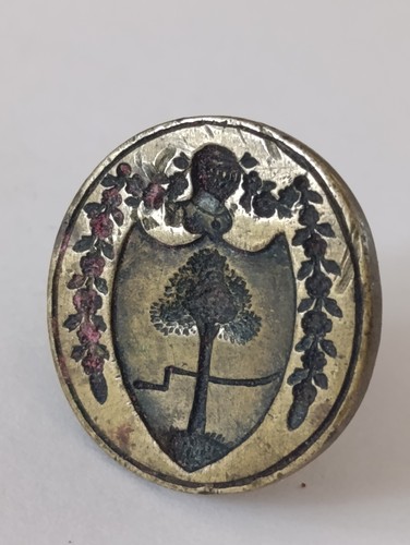 Ancien Sceau Cachet Tampon Armoirie Blason chevalier Arbre à Identifier ...