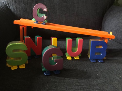 Vintage 1972 Sesame Street Big Birds Basic Walking Letters and Ramp | eBay