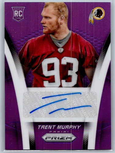 Trent Murphy 2014 Panini Prizm Purple Prizms RC Autograph Rookie Auto ...