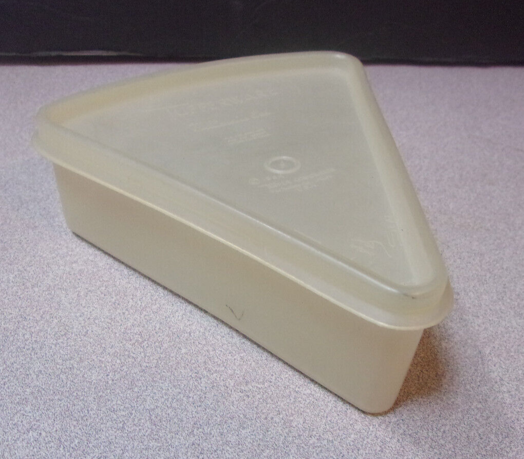 Vintage Tupperware Pie Slice Keeper Saver #269 & #268 Seal Lid Clear ...