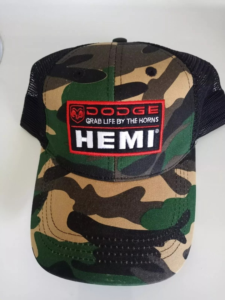 Ram Dodge Summer Mesh Back Hemi Army Camo Baseball Hat Cap Licensed ...
