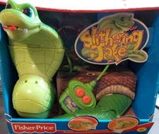 Fisher Mattel RC Slithering Jake The Snake Remote Control Battery ...