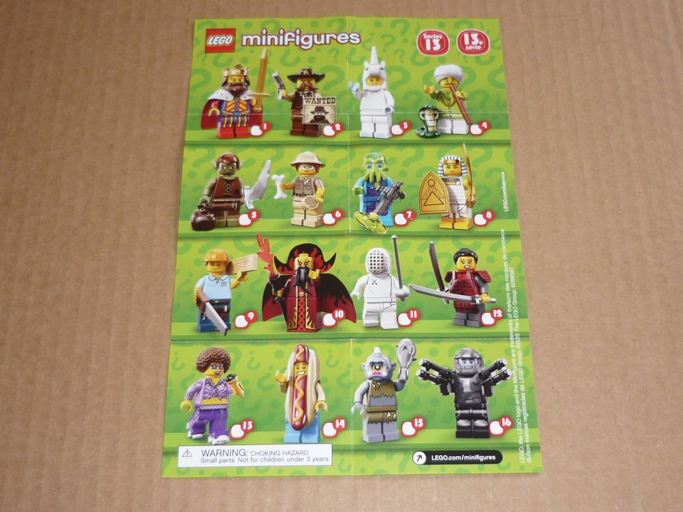 LEGO Collectible Minifigure Series Checklist Leaflet Insert YOUR CHOICE ...