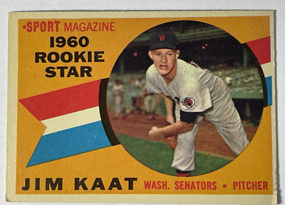 1960 Topps JIM KAAT no. 136 EX ROOKIE | eBay