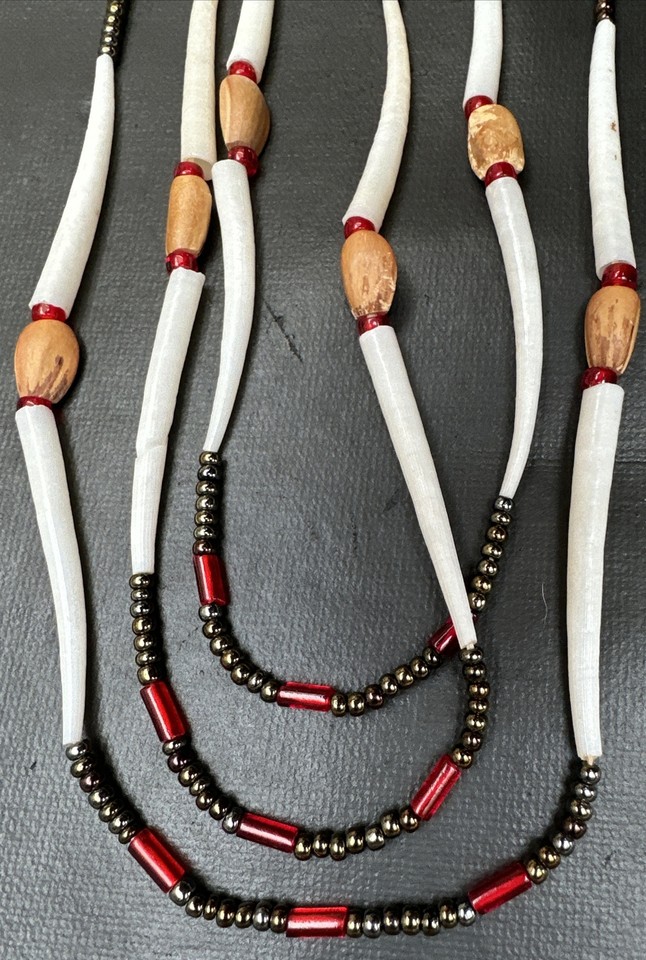 PACIFIC NW NATIVE AMERICAN INDIAN DENTALIUM SHELL, SEED & BEAD TRADE ...