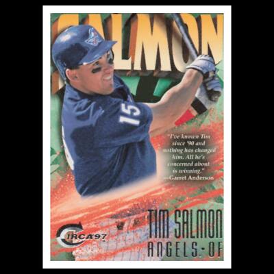 Tim Salmon #5 1997 Circa Anaheim Angels Baseball Card MLB NM | eBay