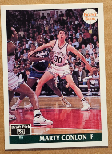 Two (2) NBA 1991 Front Row Marty Conlon Basketball Cards USA and Japan ...