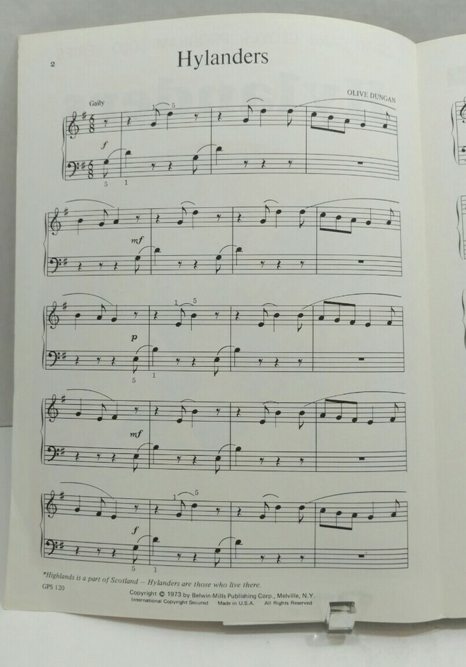 Hylanders Sheet Music Piano Practice Teacher Kids F3N | eBay