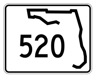 Florida State Road 520 Sticker Decal R1598 Highway Sign | eBay