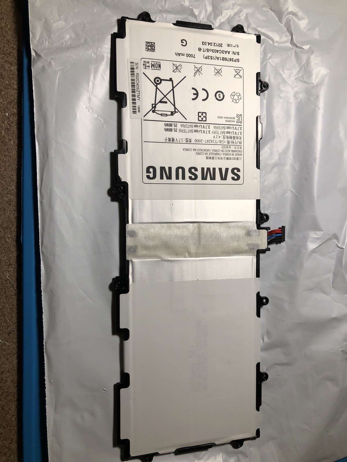 OEM Samsung Galaxy Tab 2 GT-P5113 Wi-Fi, 10.1in REPLACEMENT BATTERY | eBay