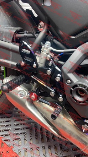 Black For Kawasaki Ninja 650 Z650 ER6N 2017-2025 CNC Rearset Footrest ...
