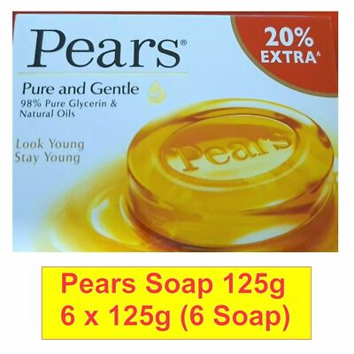 6 x 150g (6 Soaps) PEARS Soap- Look Young Stay Young- Refreshing ...