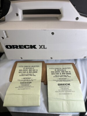 Oreck XL BB870-AW Compact Handheld Canister Vacuum Cleaner W/ 2 Bags | eBay