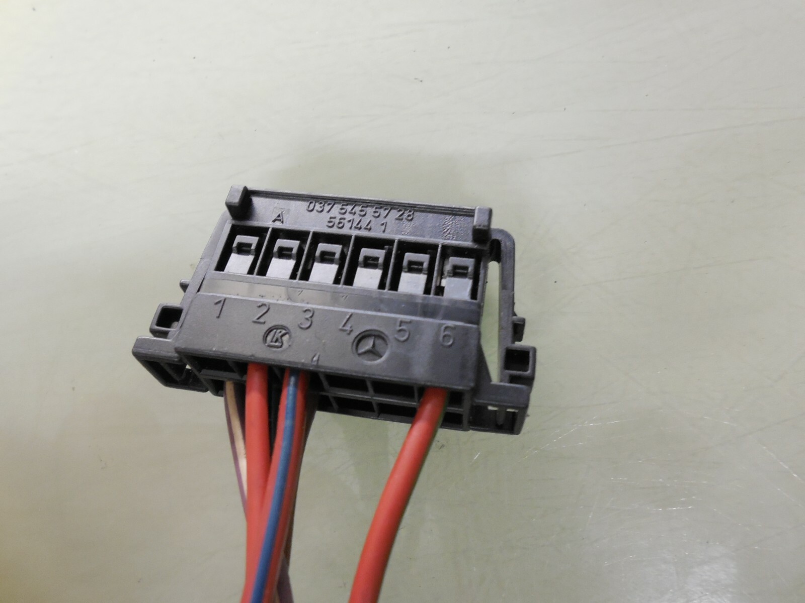 07-13 Mercedes W221 S550 12 Port 6 Wire Black Plug Connector Pigtail ...