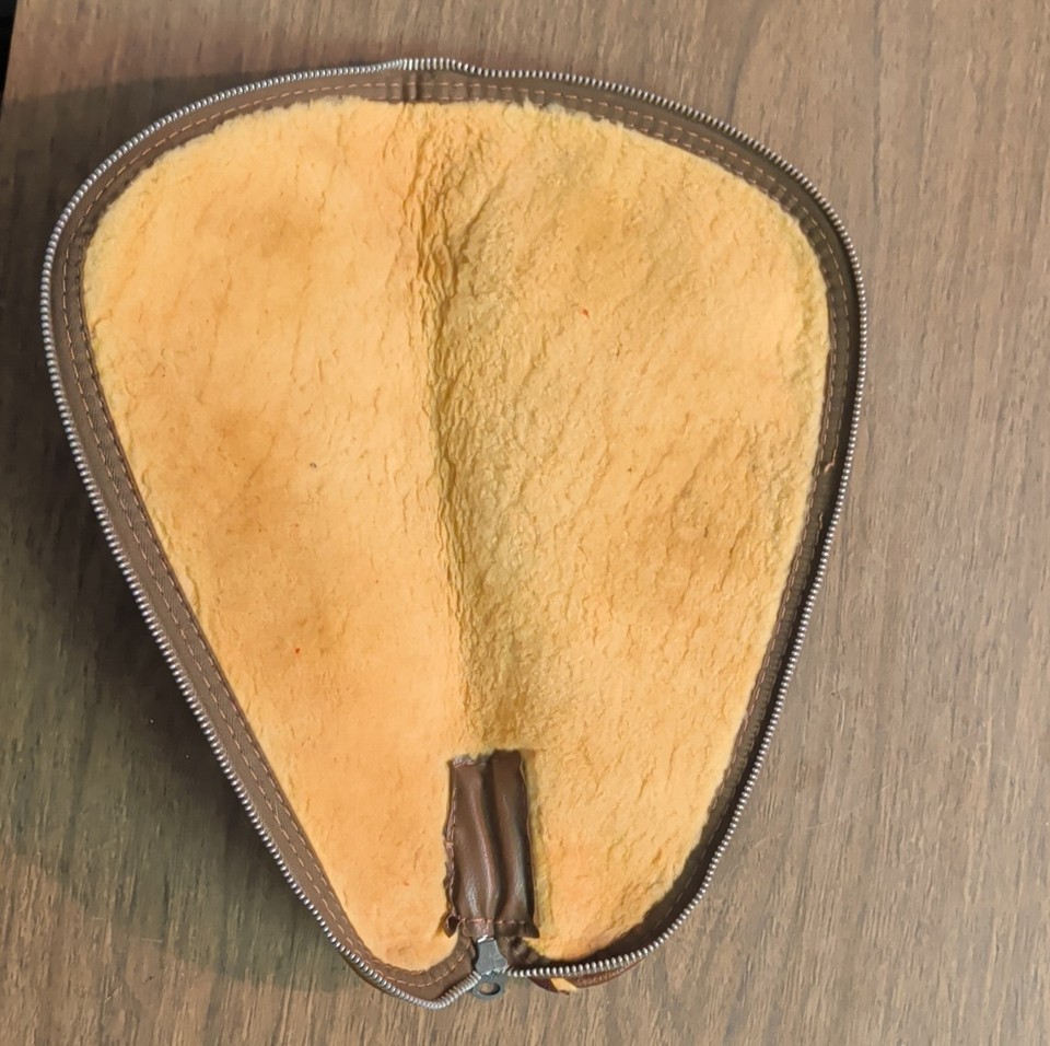 Brown Leather Soft Pistol Case with Zipper Closure for 1 Gun | eBay