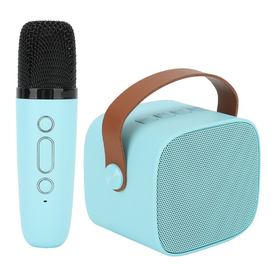 (Blue)Mini Karaoke Machine With Wireless Microphone | | eBay UK