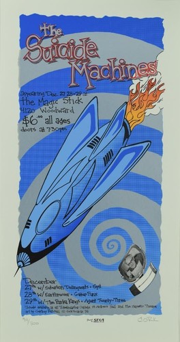 THE SUICIDE MACHINES LIMITED EDITION ROCK CONCERT POSTER SIGNED ...