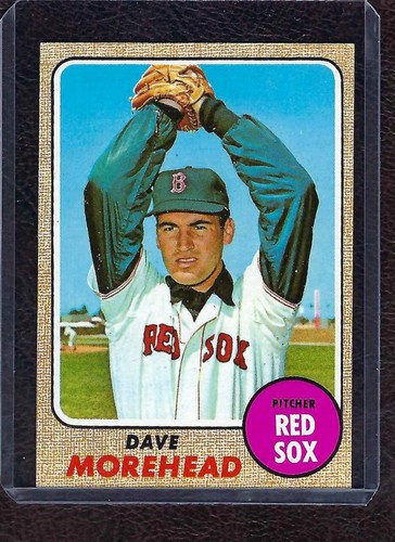 1968 Topps Baseball Card #212 Dave Morehead, Boston Red Sox, NM-MT ...