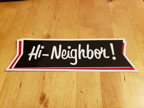 NARRAGANSETT Logo HI NEIGHBOR Gansett BUMPER STICKER decal craft beer ...