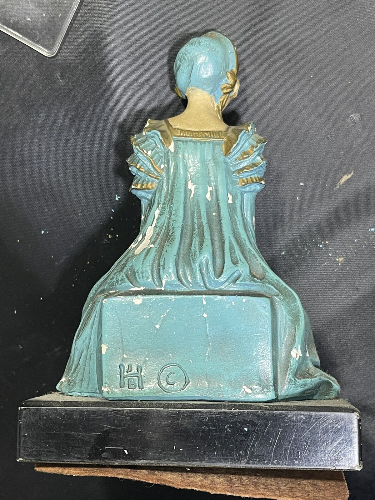 Cast Metal Cold Painted "Wait Here" Bookends JB Hirsch - Celluloid ...