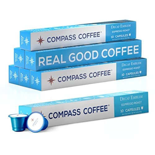 Compass Coffee Waypoint Blend Capsules Decaf 10x6 sleeves- 60 pods 7630477890731| eBay