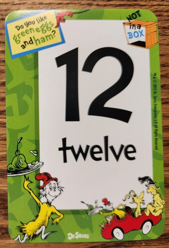 Dr. Seuss Counting Number 12 Twelve Card Junk Smash Journal Scrapbook ...