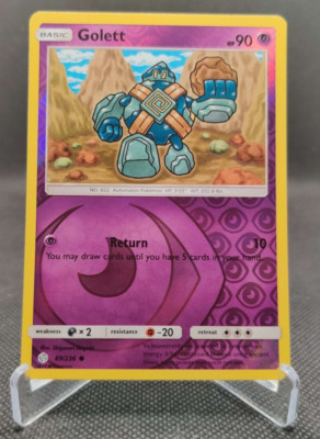 Pokemon TCG Golett 89/236 Cosmic Eclipse Reverse Holo card | eBay