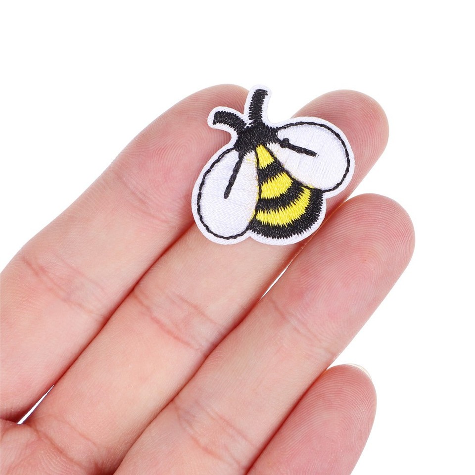 20 Pcs Cartoon Bee Cloth Logo Child Garment Accessories Embroidery ...