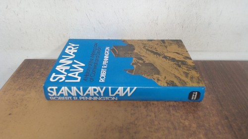 Stannary Law, Robert R. Pennington , David and Charles, 1973, Har | eBay